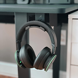 DEZCTOP Headphone Stand Holder Under Desk, PC Gaming Headset Hanger Mount, Earphone Stand Accessories, Headset Hook Holder for All Over Ear Headphone, for All Gamer Headset and Table Boards, Black