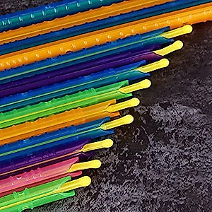 HOSEH 14 pcs Bag Sealer rod stick | Stick style rod clip | 2 Practical Length 11 & 9 inches | Eco-friendly Airtight Watertight & Leakproof | Reusable & Easy for Storage – No food contact (14)