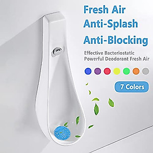 UFRITAN 7 Pack Urinal Screens Deodorant, Urinal Screen, Splash Proof & Odor Freshener, Urinal Mats for Restrooms at Home, Offices, Schools, and Malls, Scent Lasts 30 Days, Non-Clogging Design