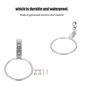 Adjustable Hair Dryer Holder, Stainless Steel Nail Mounted High Strength Hands Free Galvanized Hair Dryer Holder, for Home Bathroom