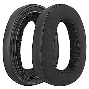 Geekria Comfort Hybrid Velour Replacement Ear Pads for Sennheiser GSP 600, GSP 601 GSP 602, GSP 670, GSP 500 Headphones Ear Cushions, Headset Earpads, Ear Cups Repair Parts (Black)