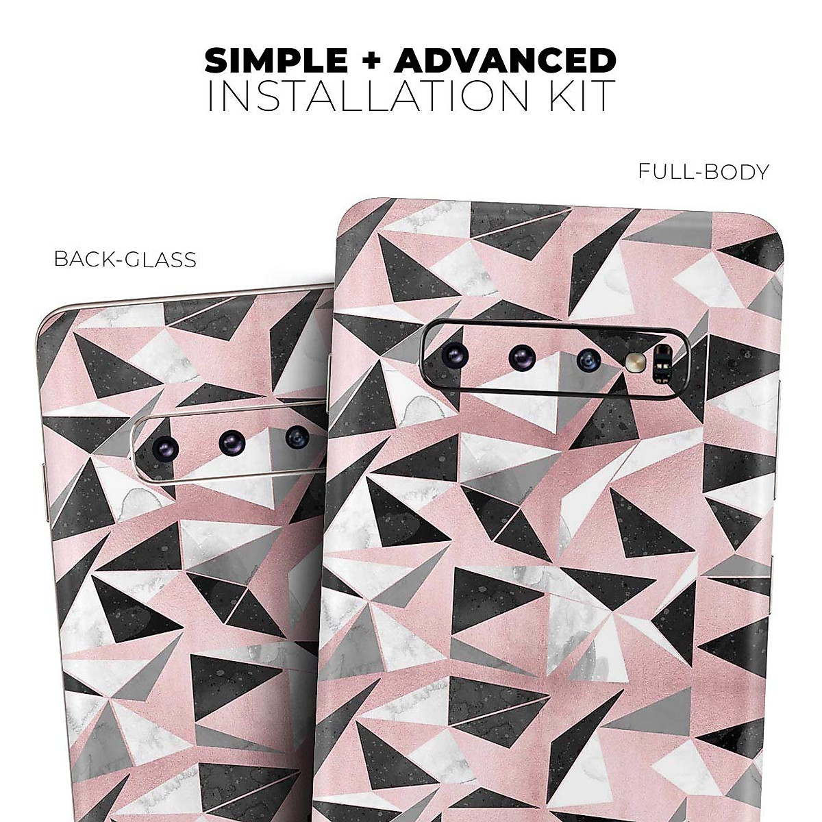 DesignSkinz Karamfila Marble & Rose Gold v13 Protective Vinyl Decal Wrap Skin Cover Compatible with The Samsung Galaxy S20 (Screen Trim & Back Glass Skin)