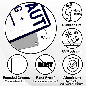 Astronaut Parking Sign, Space Themed Bedroom Decor For Boys Room, Outter Space Room Decor Gifts for Boys Kids Themed Bedroom Room Wall Decorations Industrial Grade Aluminum, Easy Mounting, Rust-Free/Fade Resistance, Indoor/Outdoor