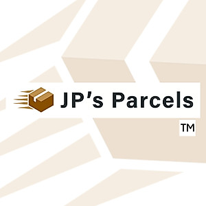 JP's Parcels Car Bumper Sticker Magnet Sign - 5x5 in. Refrigerator Tool Box Magnets Texas State Map Red White and Blue Star