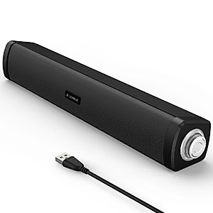 Computer Speakers for Desktop Monitor, LENRUE PC Speakers with Touch Colorful Lights, Volume Knob, USB Powered for Computer, PC, Laptop