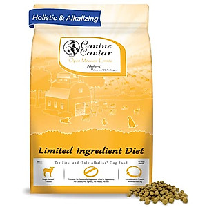 Canine Caviar Open Meadow Dog Food – Limited Ingredient Alkaline Holistic Dog Food – All Life Stages – Gluten Free, Ultra-Premium Dog Food – Healthy Skin & Coat – Lamb & Pearl Millet – 22 lbs