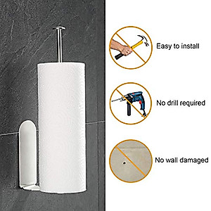 Multifunctional Tissue Holder, Vertical Diversified Jewelry Storage Rack Wall Mount Paper Towel Holder