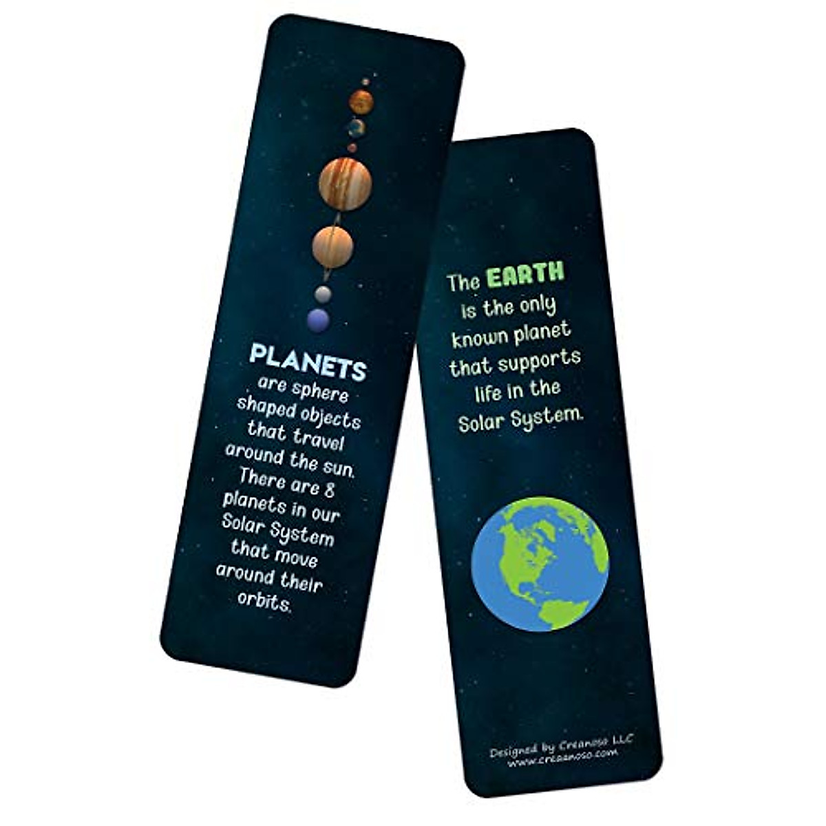 Creanoso Celestial Bodies and Facts (60-Pack) - Premium Quality Gift Ideas for Children, Teens, & Adults for All Occasions - Stocking Stuffers Party Favor & Giveaways