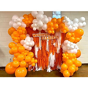 Bezente Orange Balloons Latex Party Balloons - 150 Pack 5 inch Matte Small Orange Helium Balloons for Birthday Wedding Baby Shower Halloween Party Decorations
