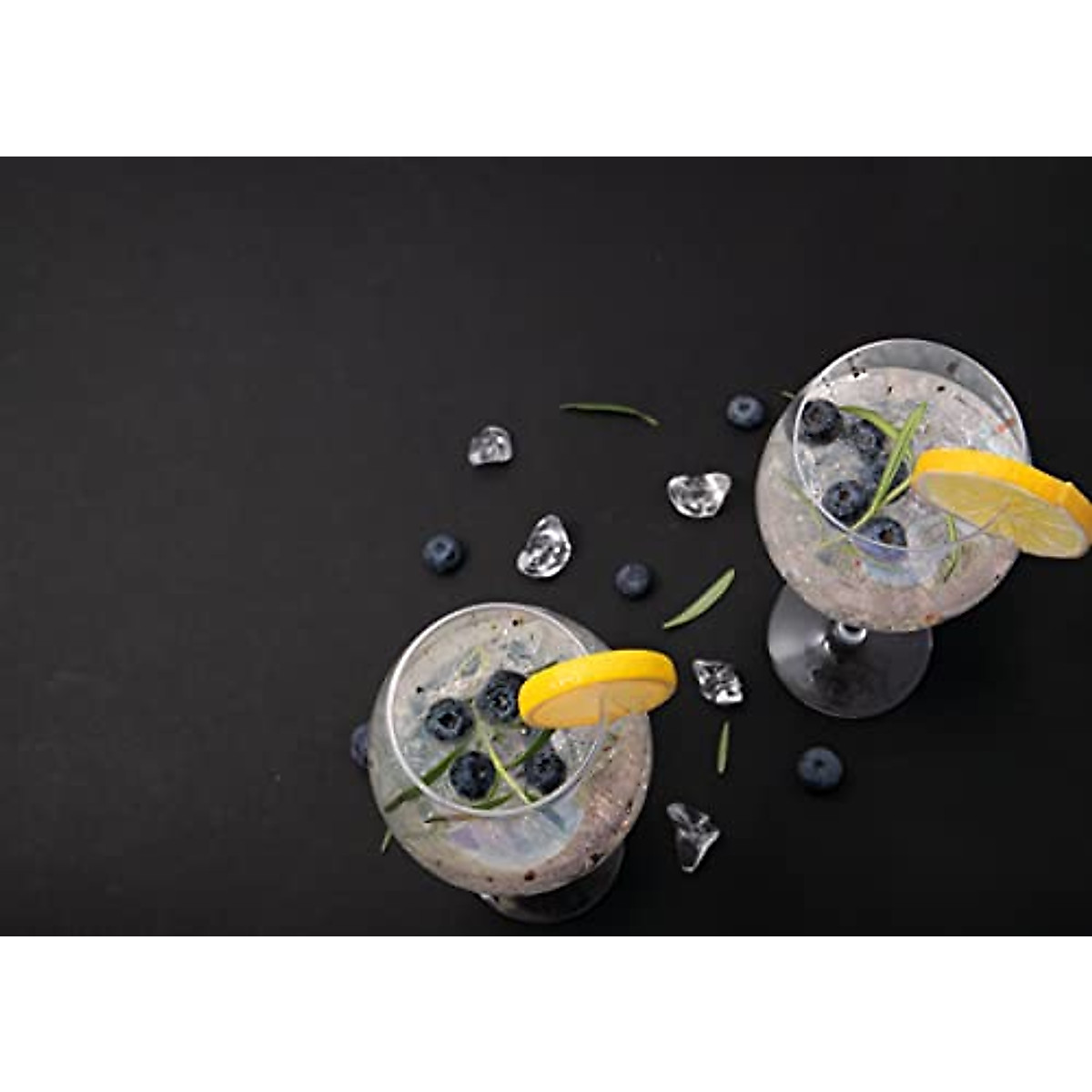 Barcraft Balloon Gin Glasses, Rainbow-Pearl Iridescent, 500 ml, Set of 2, Gift Boxed, 2 Set