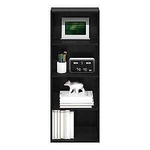 Furinno Luder Bookcase / Book / Storage, 4-Tier, Blackwood