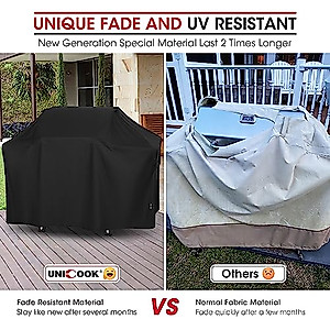 Unicook 63 Inch Grill Cover for Weber Genesis 300 Series and New 2022 Genesis 300 Grills, Outdoor BBQ Grill Cover, Heavy Duty Waterproof Fade Resistant Barbecue Cover, Compared to Weber 7757
