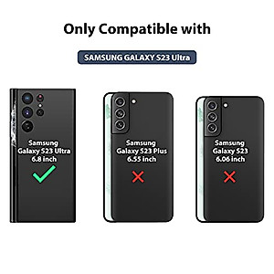 Nillkin for Samsung Galaxy S23 Ultra Case with Camera Cover, Silicone Ultra Slim Shockproof Protective Phone Case, [Microfiber Lining, Slide Camera Protection] Alpine Green