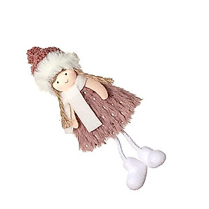 Santa Ornament Christmas Doll Pendant Nativity Decorations Dolls Mini Baby Dolls Adornos para De Hanging Angels Felt, Plush Little Doll Poochita Plush