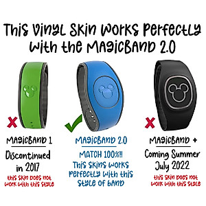 Happily Ever Forever (Fireworks) Wrap Magic Band Skin Vinyl Decal Wrap Compatible with MagicBand 2