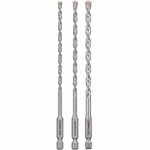DEWALT DWA5103 Impact Ready Masonry Bit Set, 3 Piece