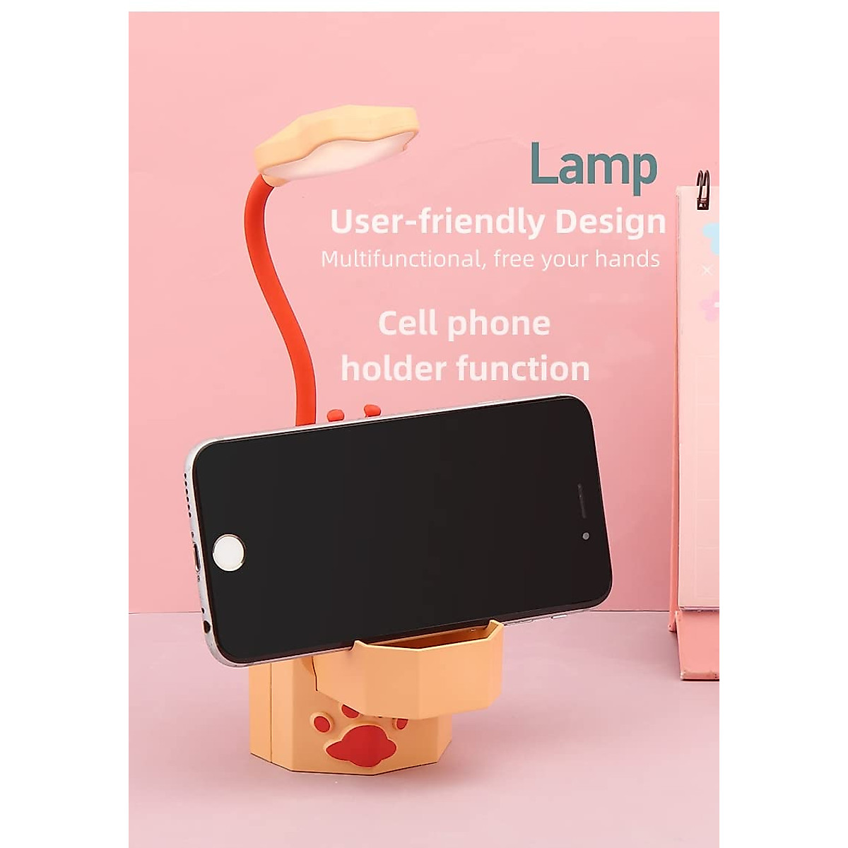 Rxymuz Led Reading Night Light, Cute Mini Kawaii Desk Lamp,Foldable Cute Desk Lamp,Cute Lamps for Home Office for Bedrooms Aesthetic,Office Desk Lamp Led Nights for Kids for Office 3 Colors