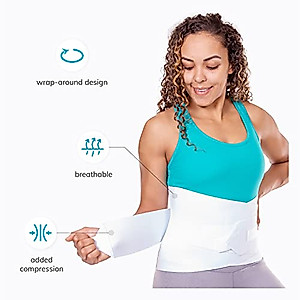 BraceAbility Plus Size 2XL Bariatric Back Brace - XXL Big and Tall Lumbar Support Girdle for Obesity Lower Back Pain in Extra Large, Heavy or Overweight Men and Women (Fits 50"-55")