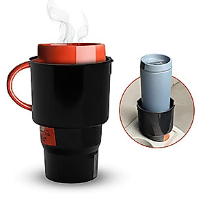 Smart Kup Car Cup Holder Expander - Fits Hydro Flasks 32/40 oz, Nalgene, Yeti & Large Bottles up to 3.8 inches Wide - for Car up to 3.2 Inches Wide