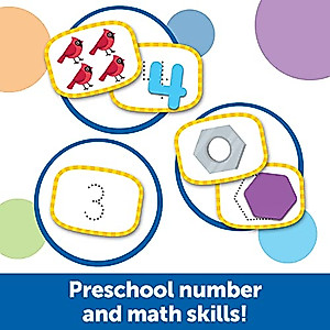 Learning Resources Skill Builders! Preschool Numbers - 52 Pieces, Ages 3+ Toddler Learning Activities, Preschool Learning Materials, Homeschool Preschool Supplies, Number Learning for Preschool