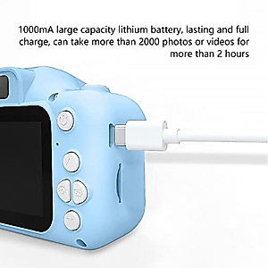 LebonYard Dog Pattern HD Camera for Children's Photography and Video Recording, Front and Rear Dual 4000W Pixe-l HD Camera, Mini Children's Gift