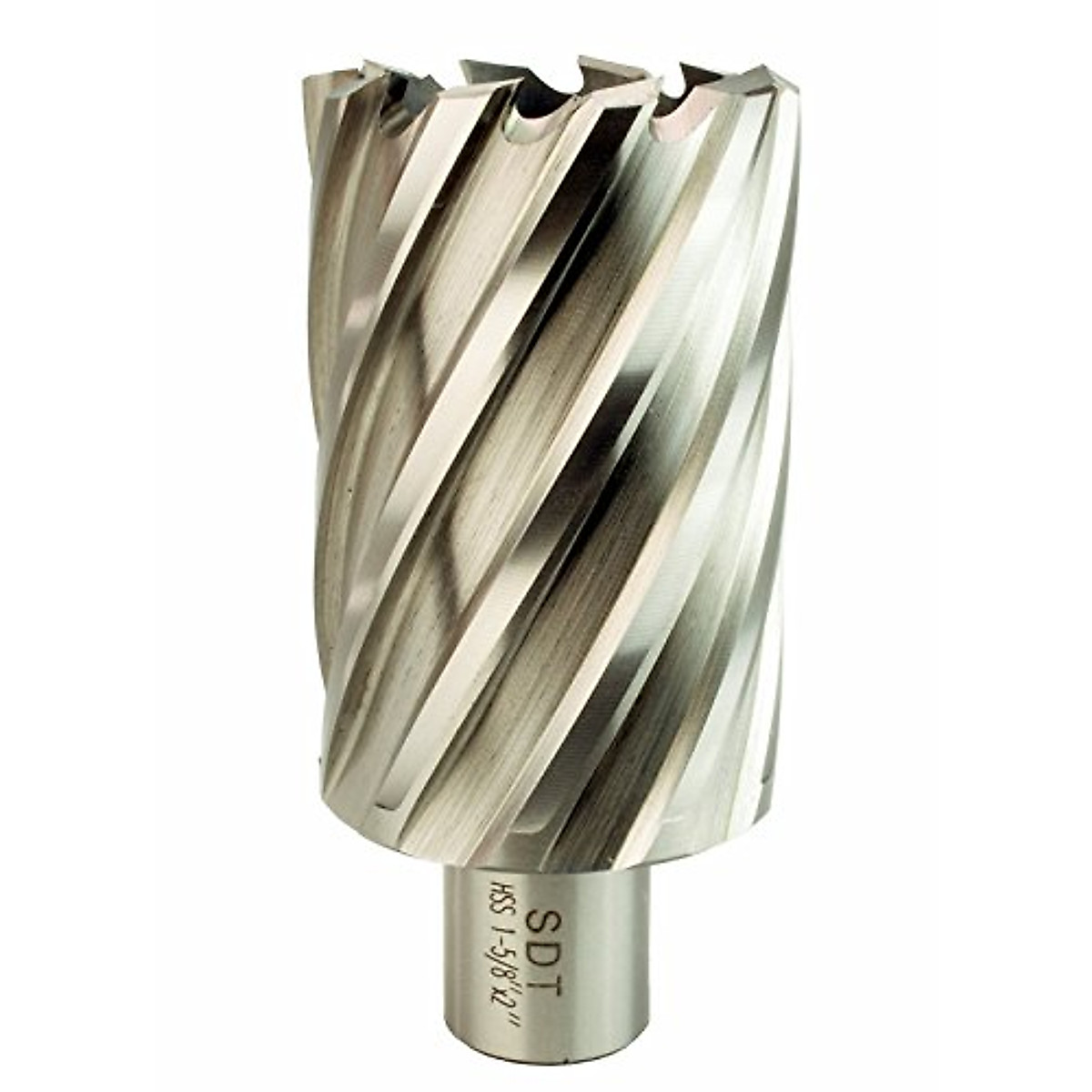 Steel Dragon Tools 1-5/8" x 2" High Speed Steel Annular Cutter with 3/4" Weldon Shank