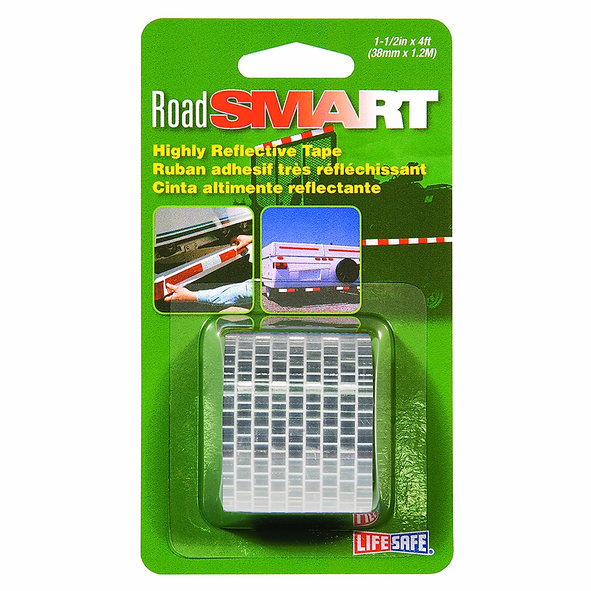 Incom RE802 1-1/2" X 4' Silver Highly Reflective Tape