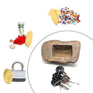 KODASW Outdoor Key Hider Key Holder Faux Rock Key Cash Hide Realistic Rock Design Weatherproof and Rust Resistant Resin