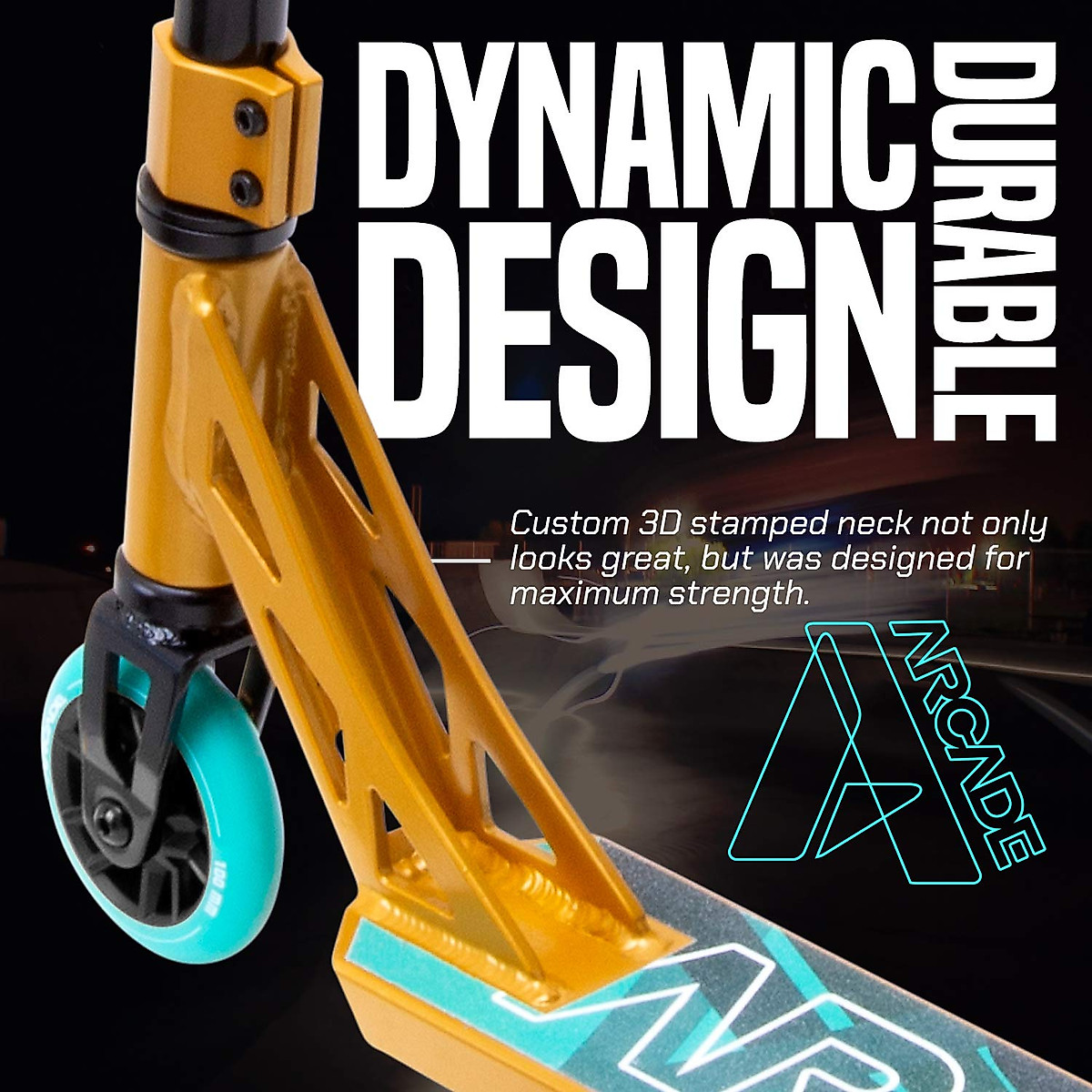 ARCADE Pro Scooters - Stunt Scooter for Kids 8 Years and Up - Perfect for Beginners Boys and Girls - Best Trick Scooter for BMX Freestyle Tricks