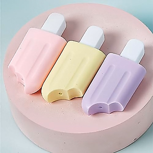 6PCS Cute Highlighter Pen,Mini Ice Cream Painting Marker Pen Drift Bottles Marker Pen Mini Paint Marker Pen(Drift bottles)
