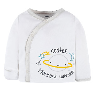 Gerber Baby Newborn Hospital Outfit Shirt, Footed Pant and Cap, Green Bunny, Newborn