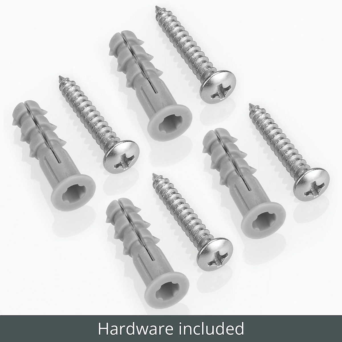 mDesign Plastic Wall Mount Organizer - 12" Wide Hanging Caddy for Home Storage - Angled Mountable Container Bin for Dorm, Bathroom, and Office - Phone Holder Basket - Ligne Collection - 2 Pack -Clear