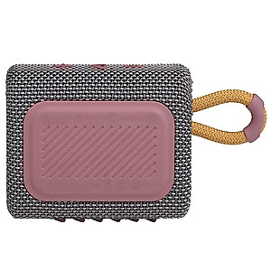 JBL GO 3 Waterproof Ultra Portable Bluetooth Speaker Bundle with gSport Deluxe Hardshell Case (Gray)