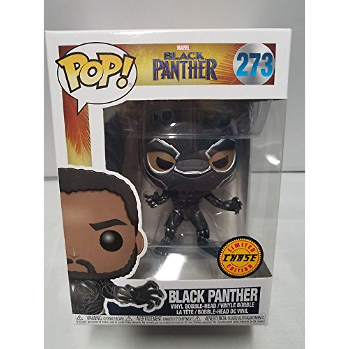 Funko POP! Marvel Black Panther 3.75 Chase Variant Vinyl Figure
