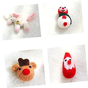 BESTOYARD Christmas Decor Wool Felt Ornament Hanging Pendant Unicorn Pendant Christmas Tree Accessories