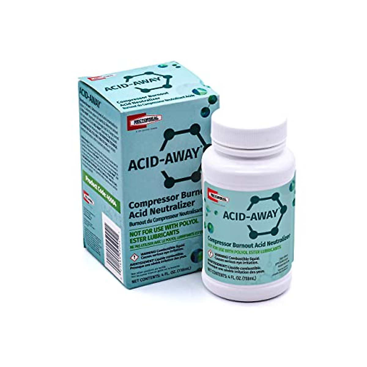 Rectorseal 45004 4-Ounce Bottle Acid-Away Compressor Burnout Neutralizer