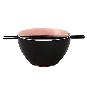 Bioworld Sanrio Kuromi 20 oz Ramen Bowl With Chopsticks
