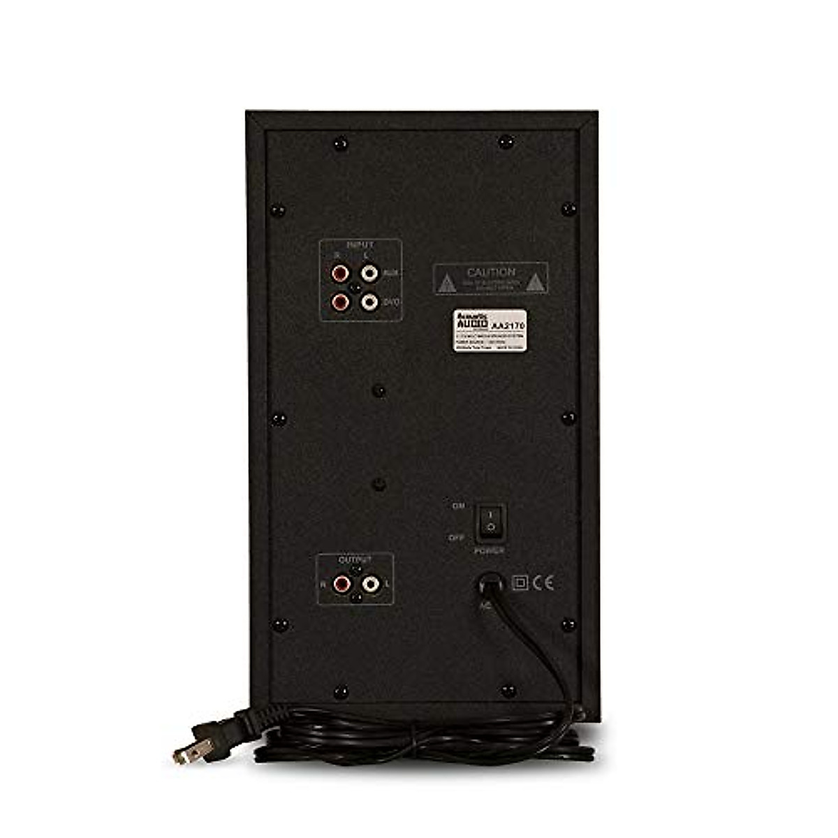 Acoustic Audio by Goldwood Bluetooth 2.1 Speaker System 2.1-Channel Home Theater Speaker System, Black (AA2170)