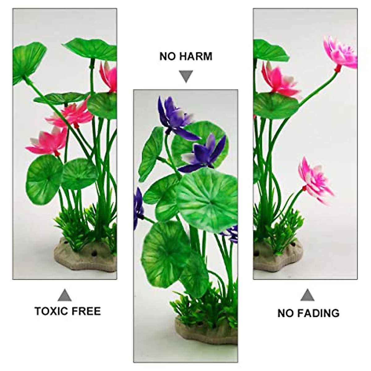 BESTOYARD Artificial Plants Artificial Plants 3pcs Flower Fish Tank Aquarium Plants Fish Tank Flower Ornament Artificial Aquarium Plants Decor 4pcs Plastic Glass Containers Glass Containers