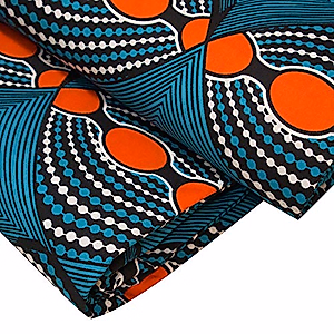 African Fabric 6 Yard Printed Wax Cloth African Ankara Fabric for Party Dress FP6391