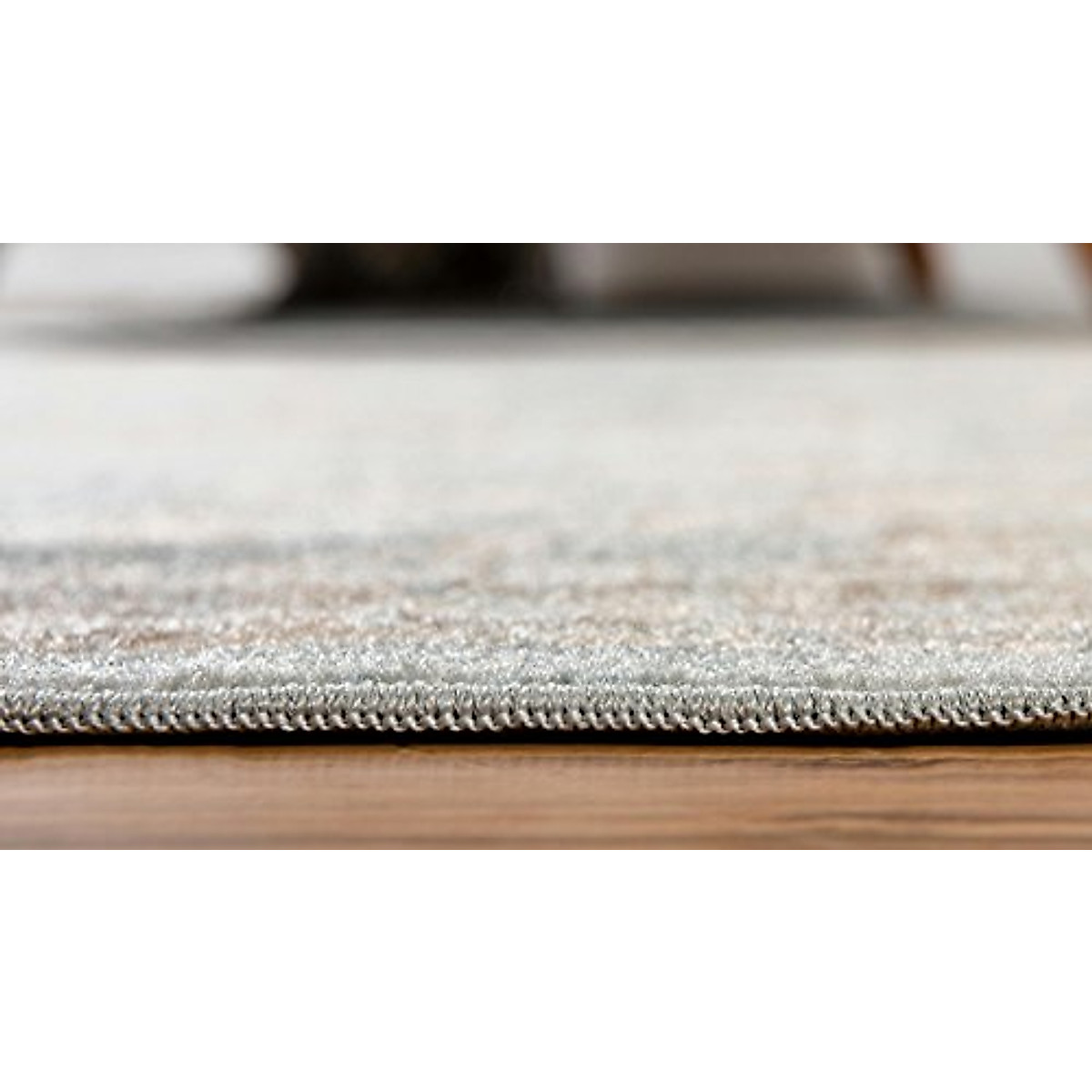 Unique Loom Paris Collection Pastel Tones Traditional Distressed Light Blue Area Rug (9' 0 x 12' 0)