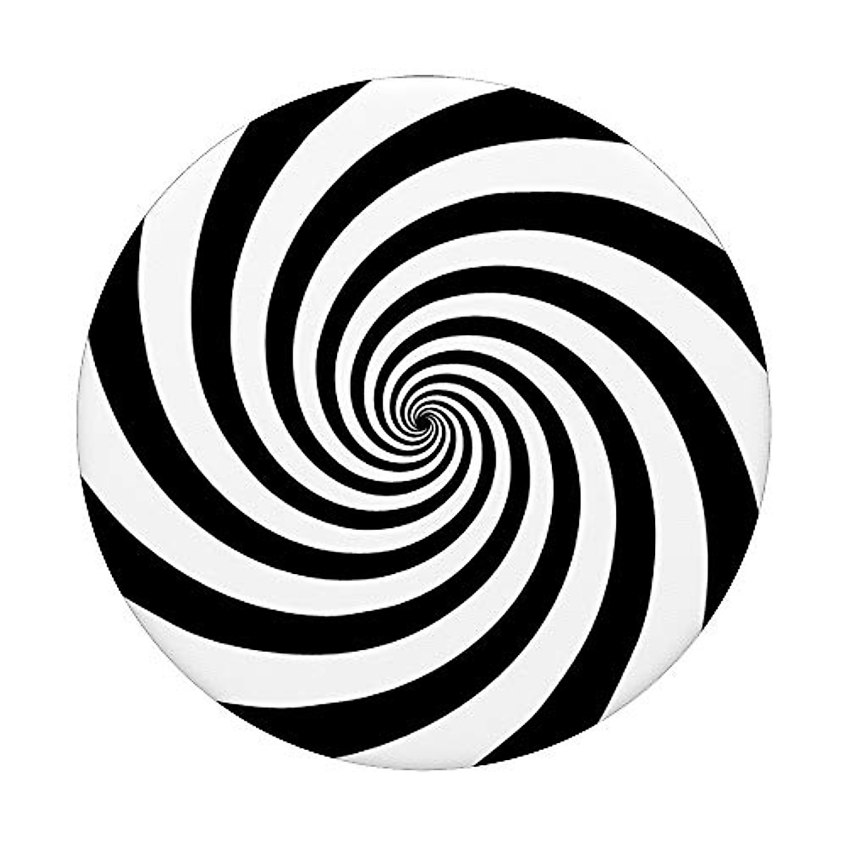 Hypnotic Spiral Black and White