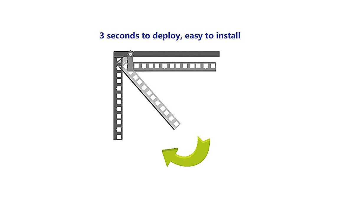 Jingchengmei 1U Foldable Vertical Rack for Wall & Desk Mounting