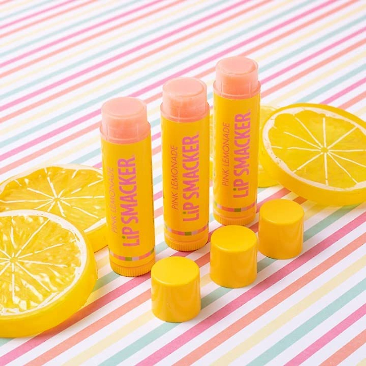 Lip Smacker Flavored Lip Balm, Flavored Moisturizing, Smoothing Soft Shine, Hydrating & Protecting Fun Tasty Flavors, Cruelty-Free & Vegan - Pink Lemonade