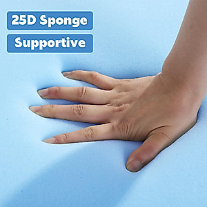 HOMBYS Density Mattress Sag Support, Under Mattress Support Pad to Fix Saggy Beds-2 Inches Extra Thick Ideal for Sags Deeper 1 Inch-2 Inch, Comfort and Durability(Blue, 60"x24"x2")