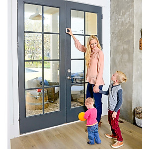 Cardinal Gates Door Guardian - Door Lock Security & Door Reinforcement for Inward Swinging Doors - Child Safety Locks for Doors - 2 Pack - White