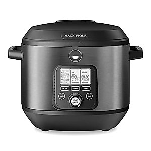 Magnifique 6 Quart Multi Slow Cooker with Two Temperature Probe + Precision Sous-Vide, 8-in-1 to Steam, Bake, Roast, Sear, Sauté, Yogurt Maker, Delay Start Programmable, Stainless Steel