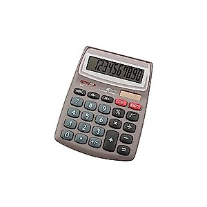 Genie 540 Elegant Designer Desktop Calculator 10 Digits Timeless Design Silver