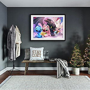 FILASLFT DIY Diamond Painting Kits for Adults,Diamond Art Cartoon,Diamond Painting Art Craft DIY Home Wall Decor 16x20 inch