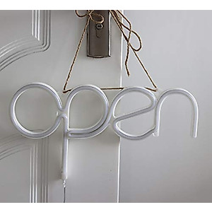 Open Neon Sign for Window Displaying Light 15.5x8.4 inch,Long Cord 11.5 FT LED Green Open Sign for Business,Massage,Tattoo Store,Bar,Man Cave,Barber Shop,Retail Store(OG)